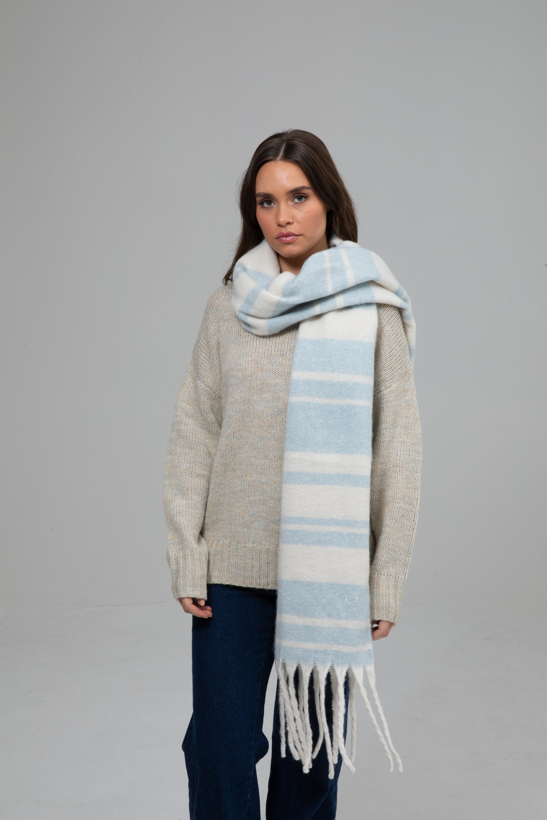Schena Scarf - Light Blue – Daisy Grace Lifestyle