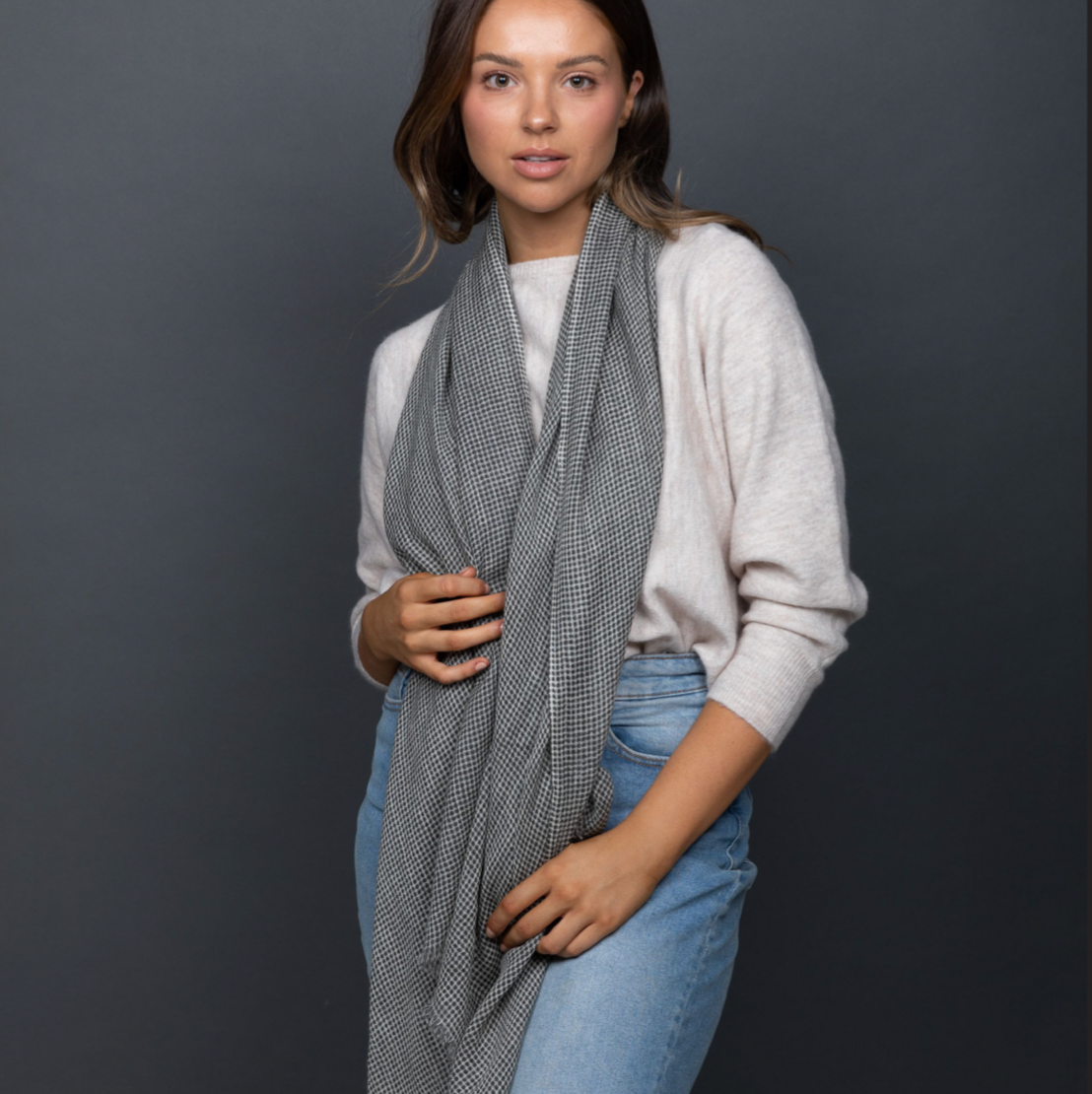 Harry Scarf - Charcoal – Daisy Grace Lifestyle