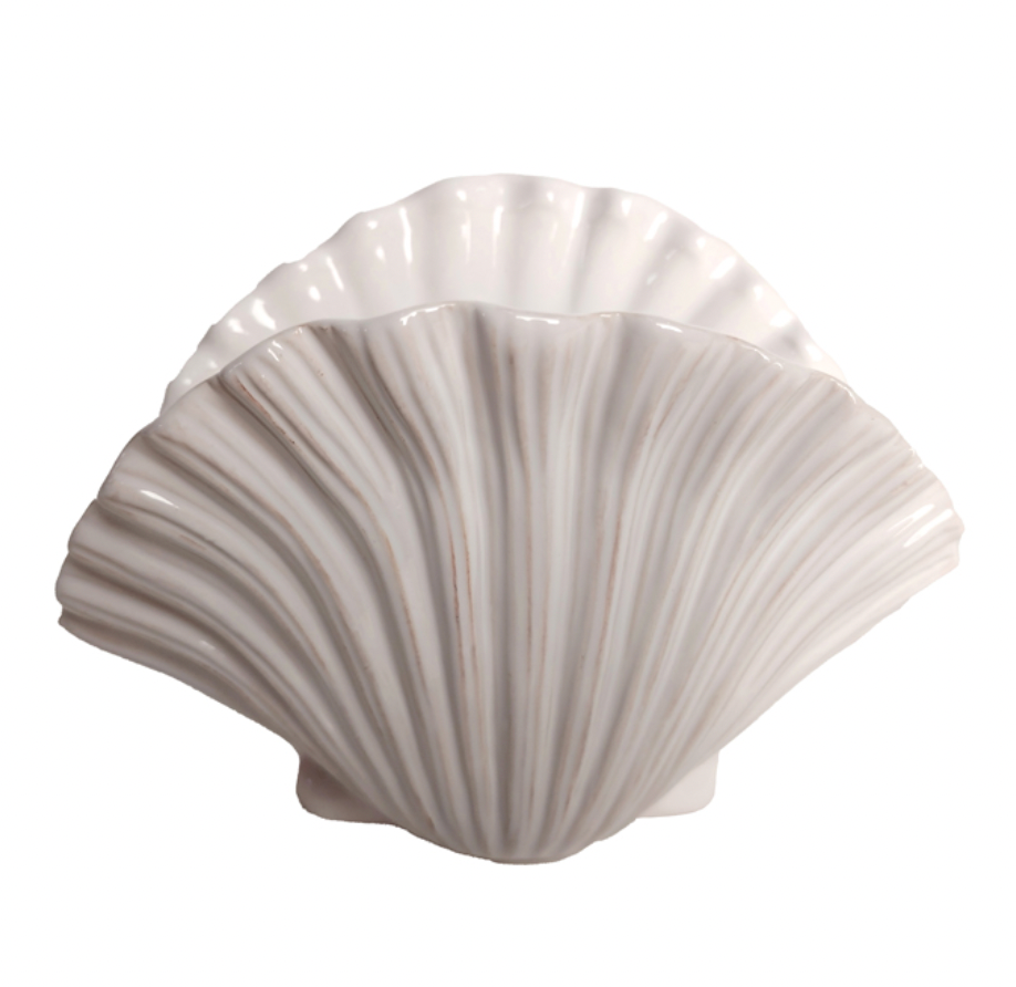 NOAH CERAMIC WHITE CLAM SHELL VASE – Daisy Grace Lifestyle
