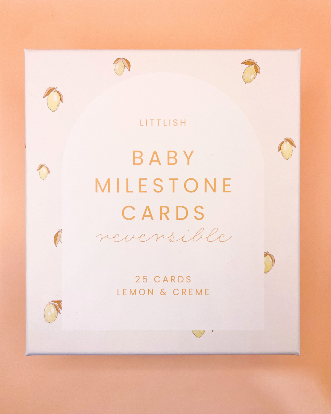 Lemon + Creme Reversible Baby Milestone Cards – Daisy Grace Lifestyle